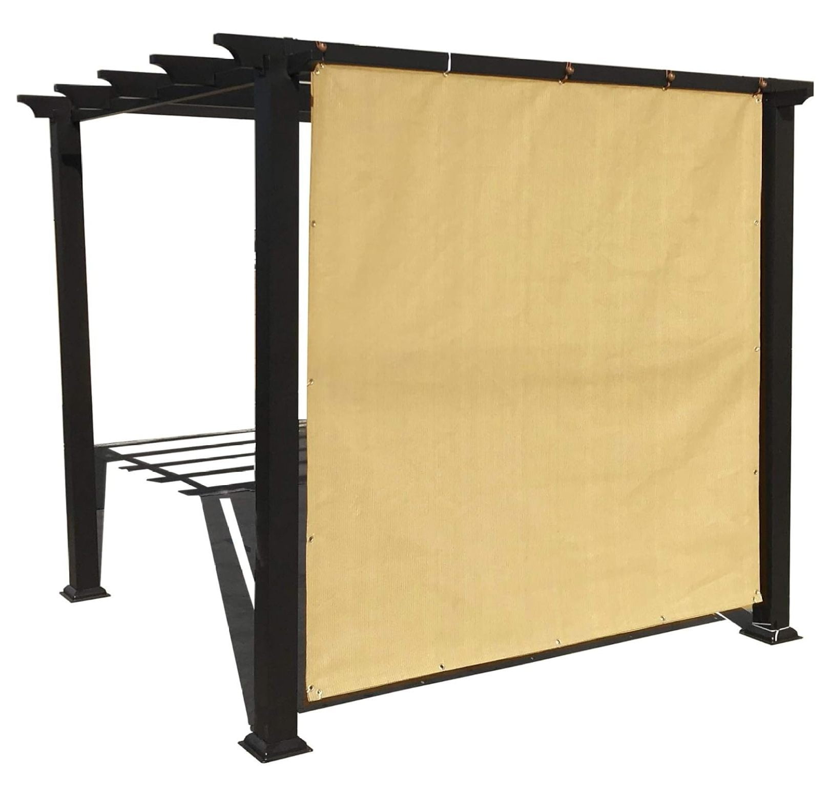 CLkPde Sun Shade Panel Privacy Screen with Grommets on 4 Sides for ...