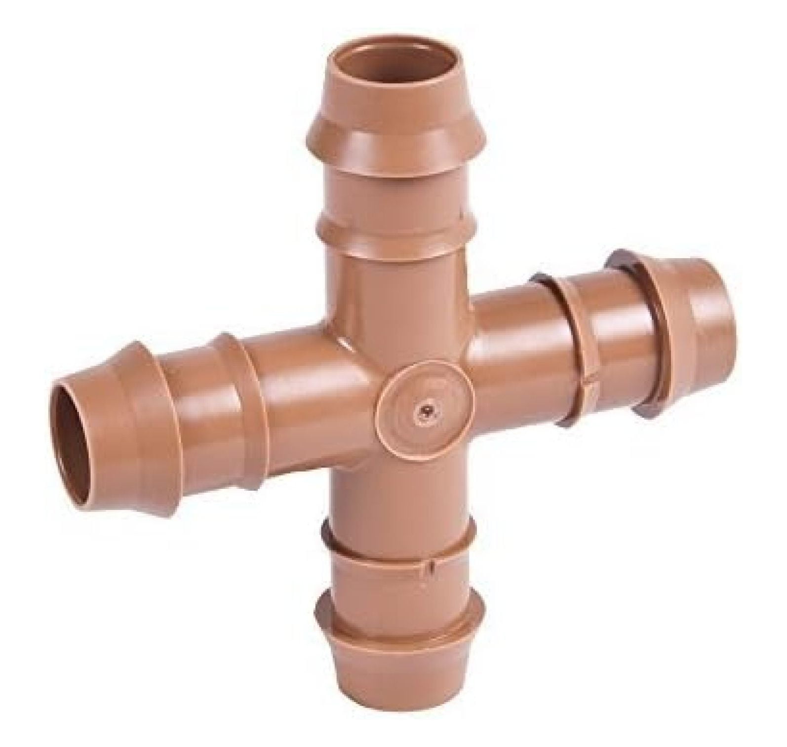 CLkPde USA Made - 25-Pack - 1/2" Barbed Drip Tubing Adapter Cross TEE ...