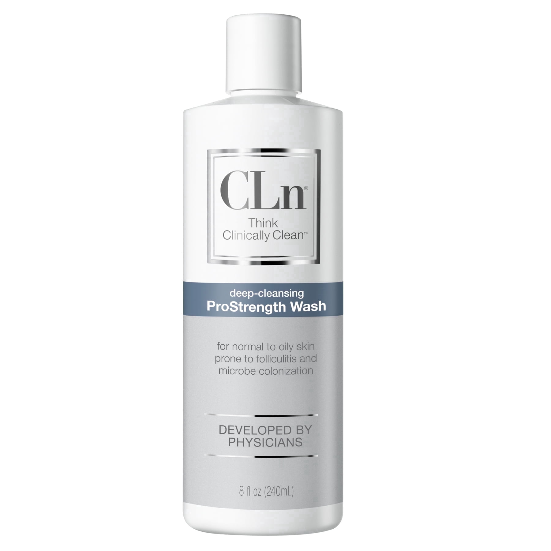 CLn ProStrength Wash, 8 fl oz, Salicylic Acid Body Wash for Oily & Acne ...