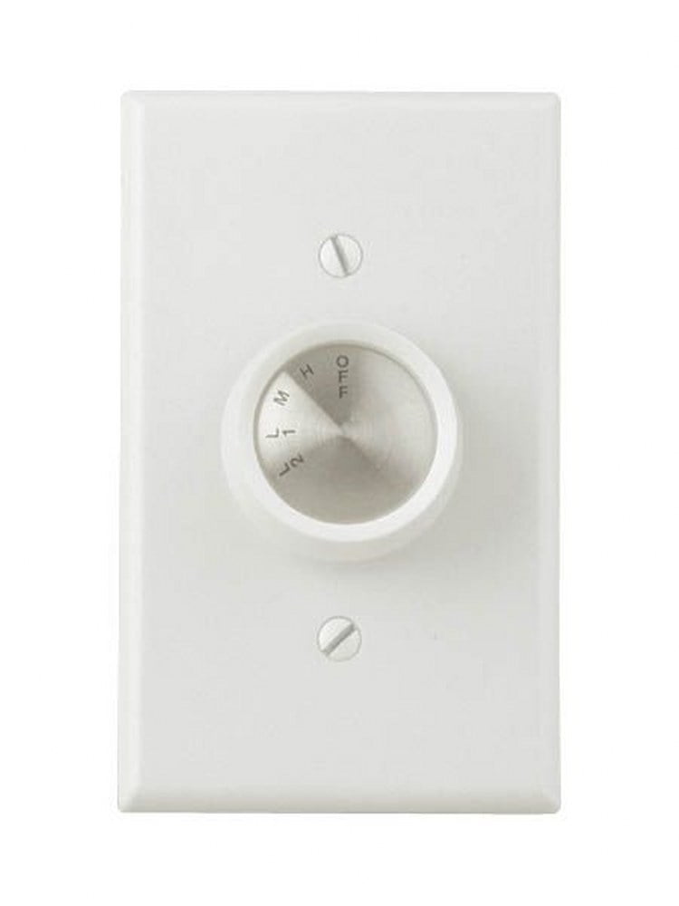 Craftmade CM-4SDH Ceiling Fan 4 Speed Rotary Switch Control in White ...
