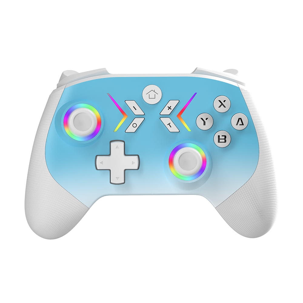 CM-618 Wireless Game Controller with Hall Module Support Vibration for Switch, Blue Color ...