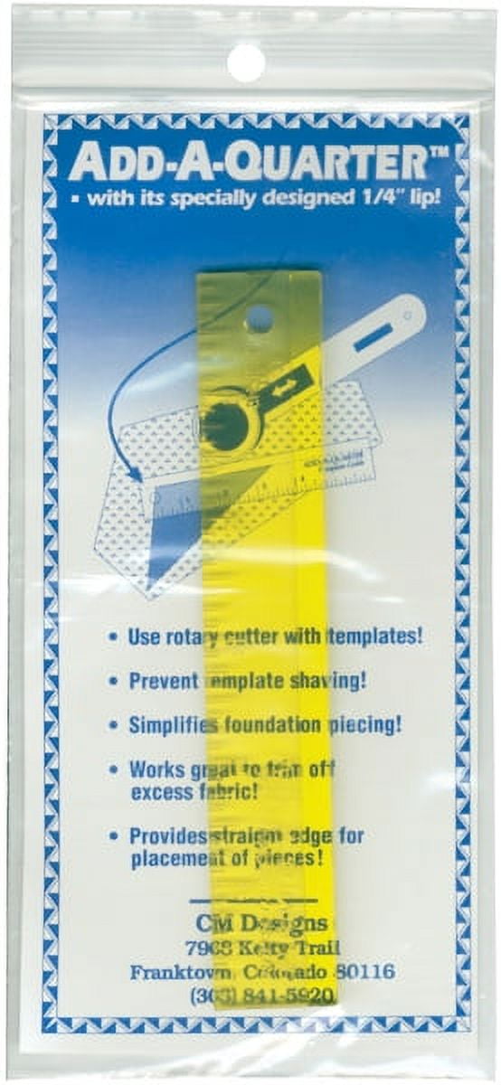 CM Designs Add-A-Quarter Ruler-6" - Walmart.com