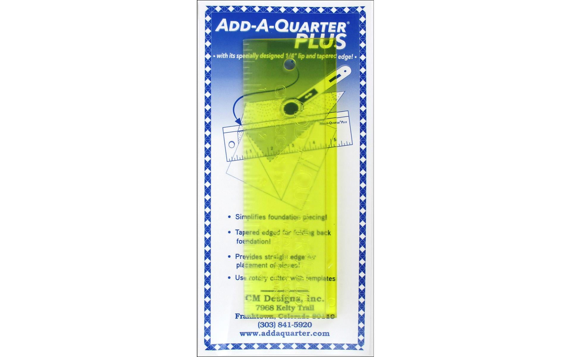 CM Designs Ruler 6" Add-A-Quarter Plus - Walmart.com