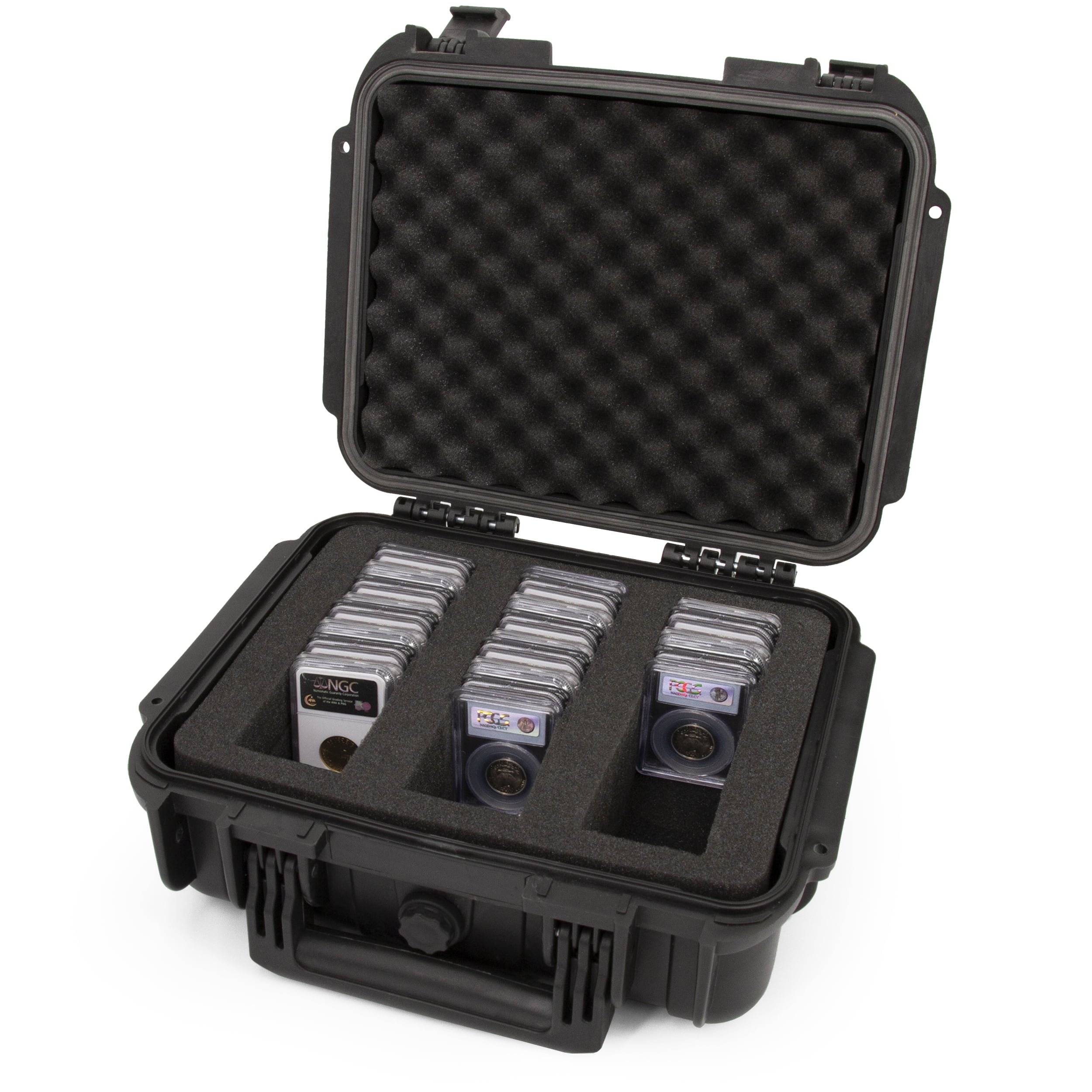 CM Graded Coin Case Fits 55+ PCGS or NGC Coin Slabs, Waterproof Coin ...