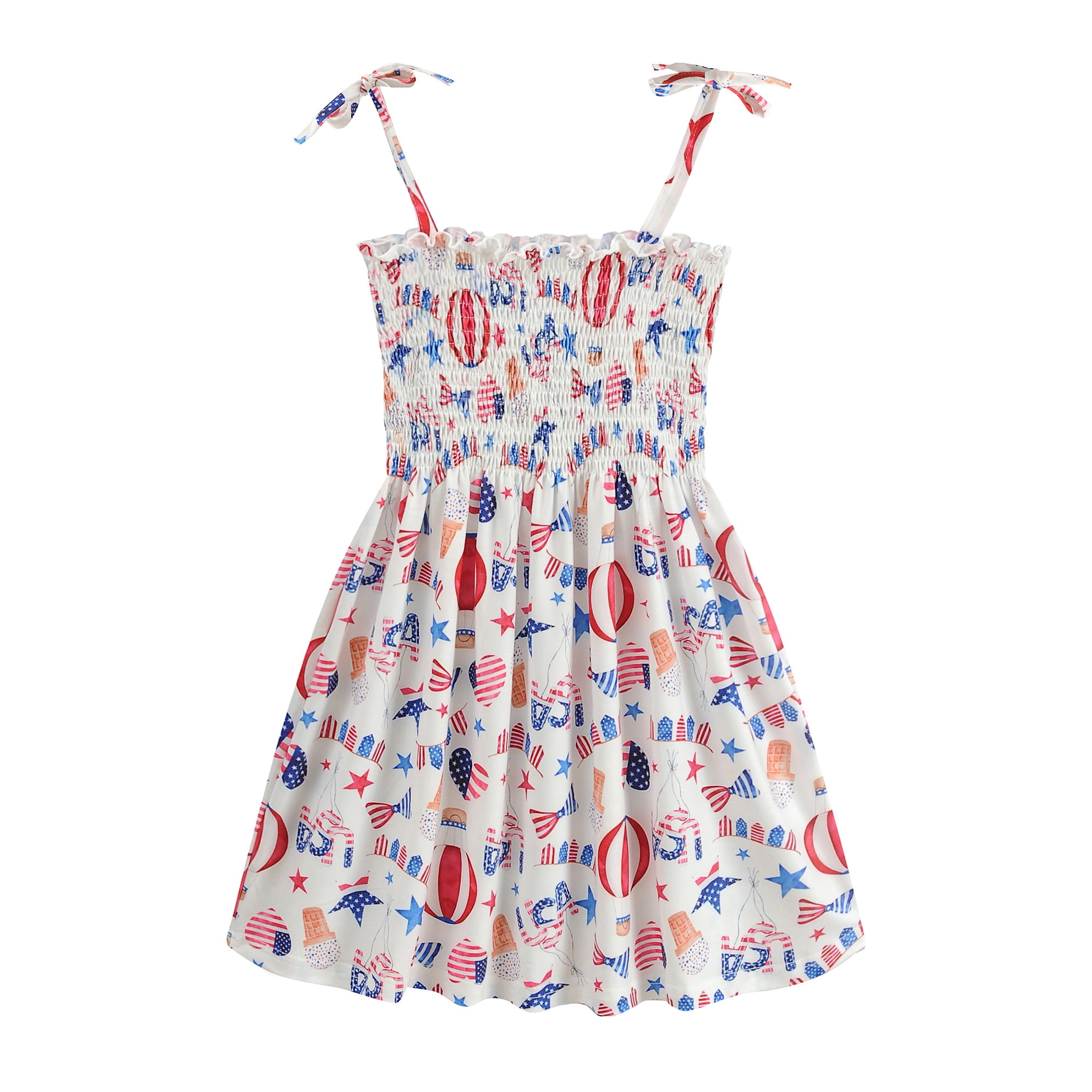 CM-KID Toddler Girls 4th of July Outfit American Flag Dress ...