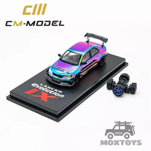 CM MODEL 1:64 Lancer Evoix Widebody Chromecolour Diecast Model Car ...
