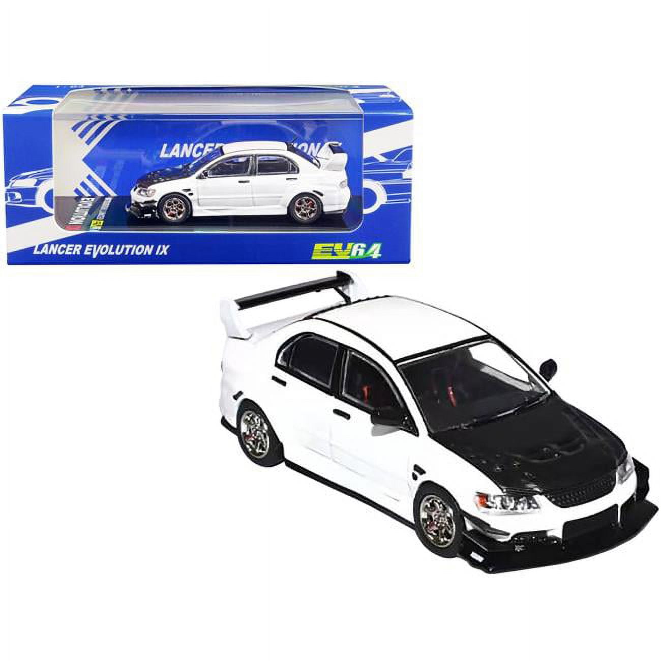 Mitsubishi Lancer Evolution IX RHD (Right Hand Drive) White with Carbon ...