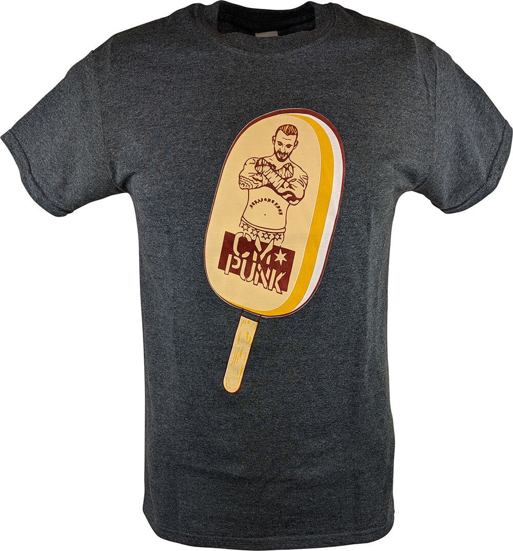 CM PUNK Ice Cream Bar Mens Gray T-shirt 4XL - Walmart.com