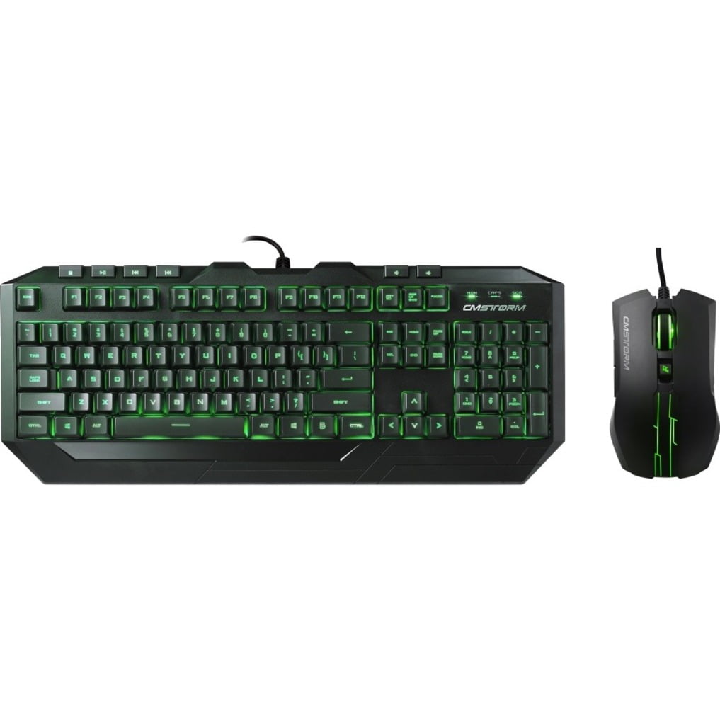 CM Storm Devastator (Green Edition) SGB-3012-KKMF1-US Keyboard & Mouse ...