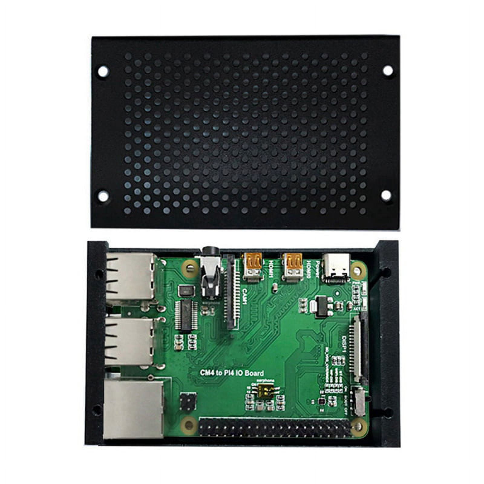 CM4 to PI4B Adapter Expansion Board+Metal Case+Fan Kit for Raspberry ...