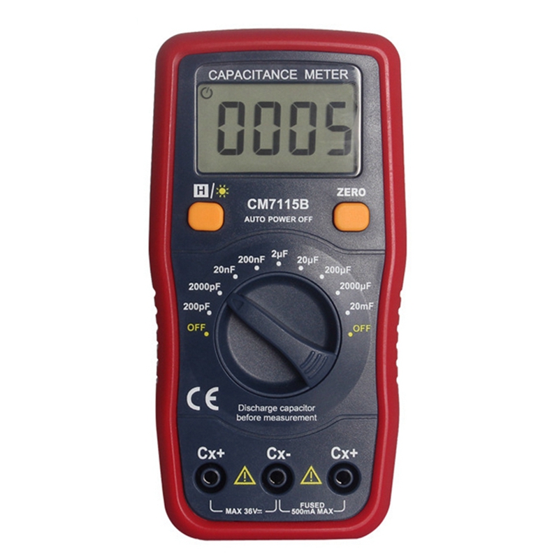 CM7115B Capacitance Meter Digital Multimeter LCD Display Measurement ...