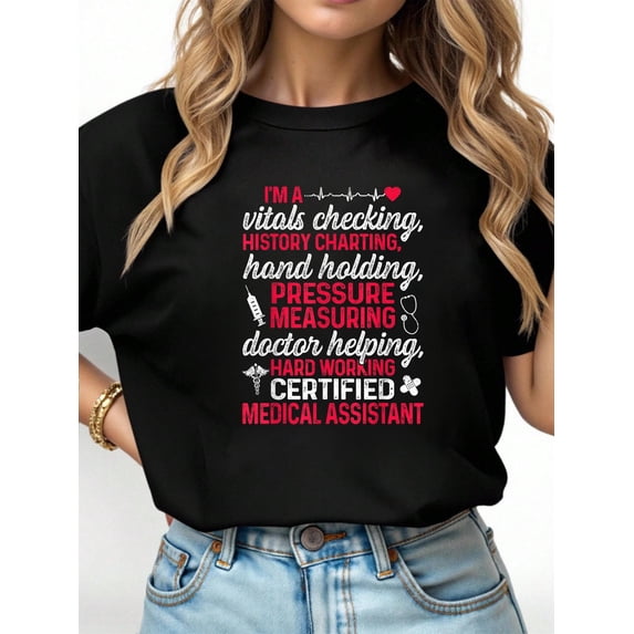 CMA Certified Medical Assistant Chart Assisting T-Shirt - Walmart.com