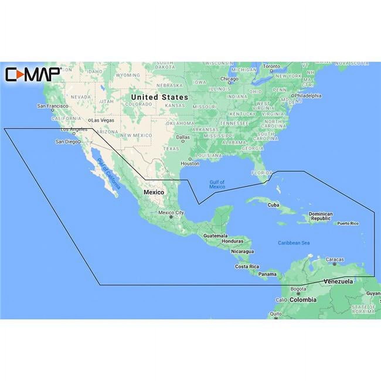 CMAP Central America & Caribbean Coastal Chart CW82672 - Walmart.com