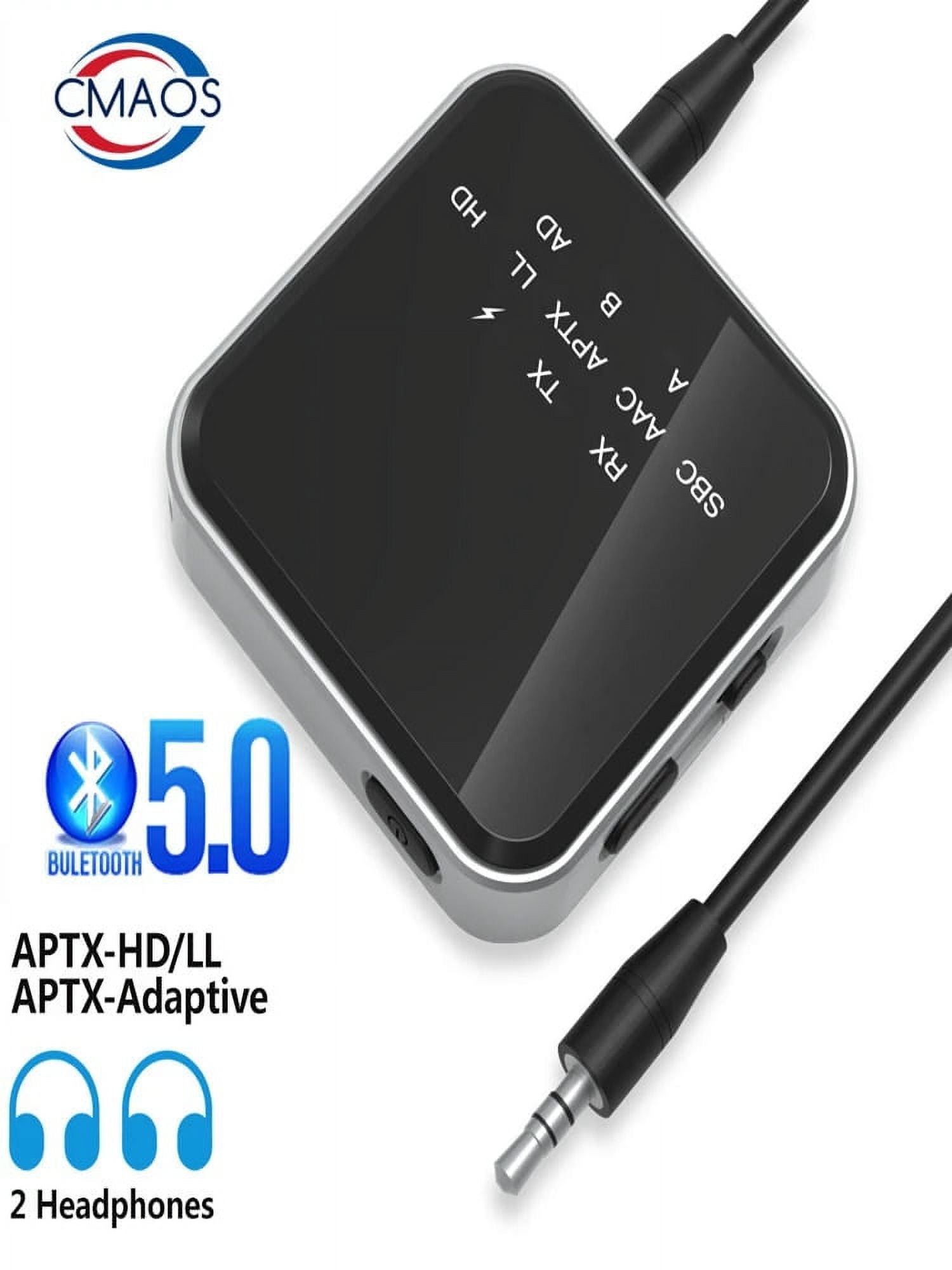 CMASO aptX-LL/HD Low Latency Bluetooth 5.2 Audio Receiver Transmitter ...
