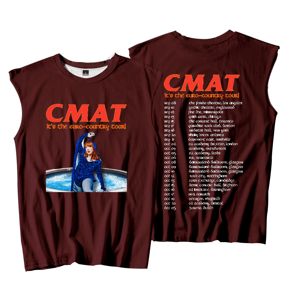 CMAT It's the Euro-Country Tour 2025 sleeveless vest Man/Woman Tank ...
