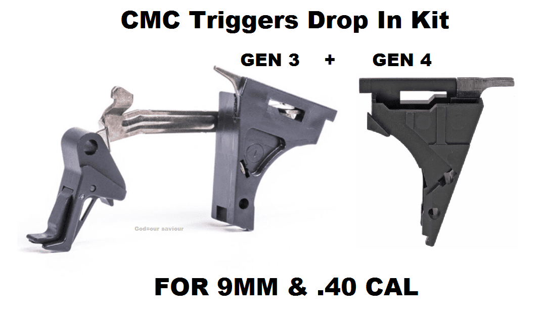 CMC (Made w enhanced OEM) TRIGGER GLOCK 9mm & 40 GEN 1 2 3 4 17 19 26 ...