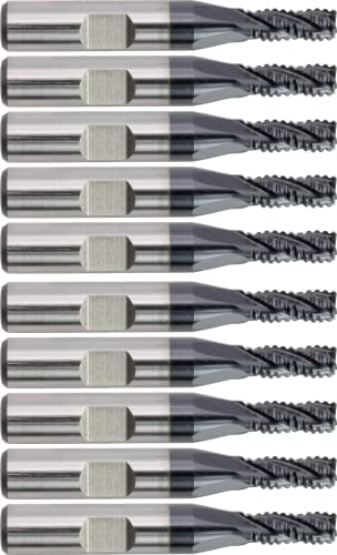 CME 10 pcs M42 Cobalt Roughing End Mills, Square Nose, Coarse Pitch ...