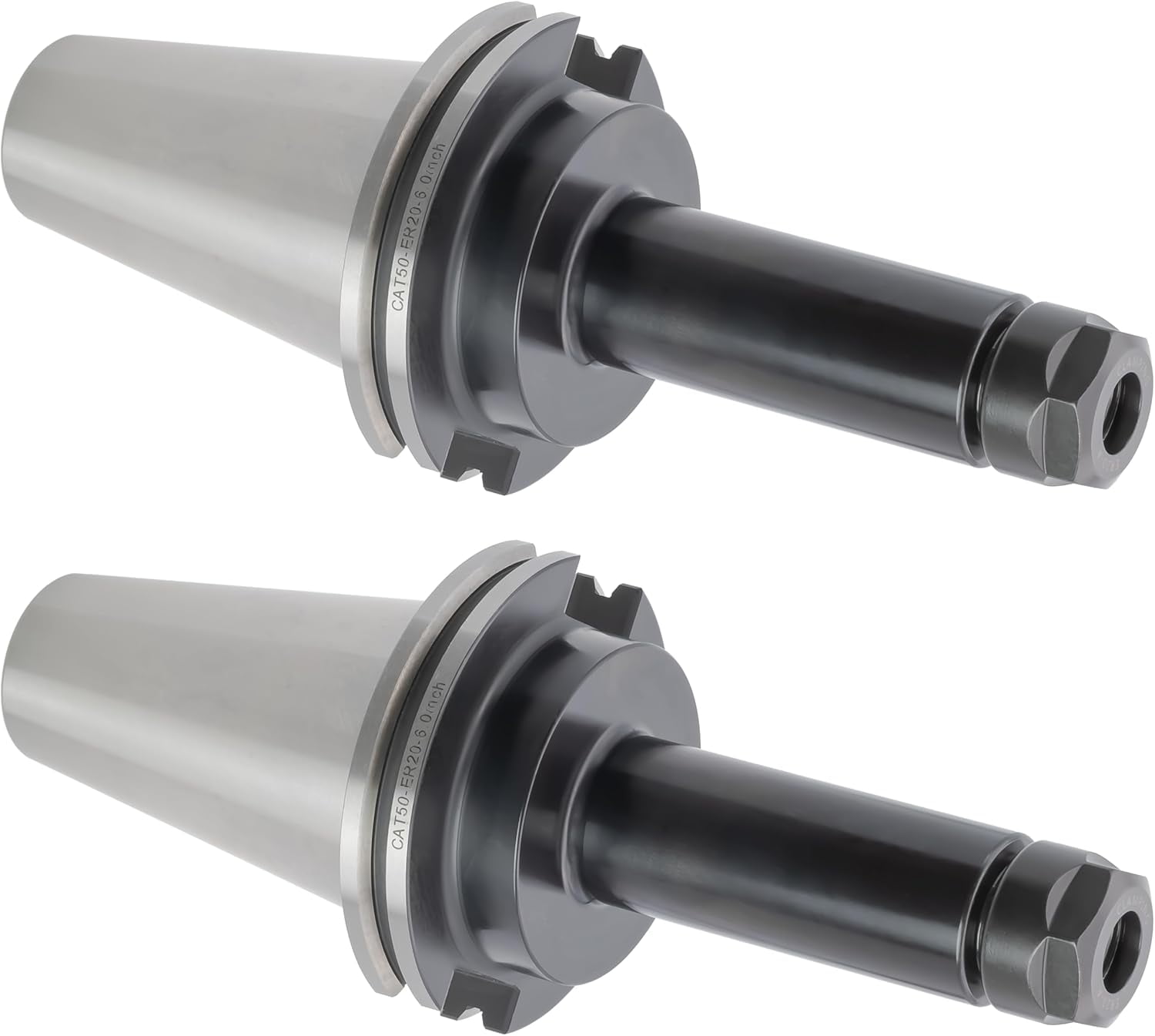 CME 2 pcs High-Speed CAT 50 Taper ER-20 Collet Chuck Tool Holder, 6 ...