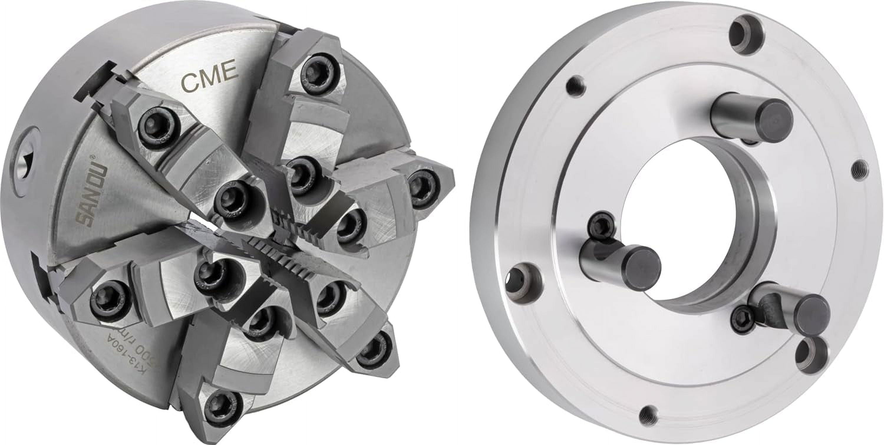 Cme 6 6 Jaw Self Centering Scroll Lathe Chuck With D1 4 Camlock