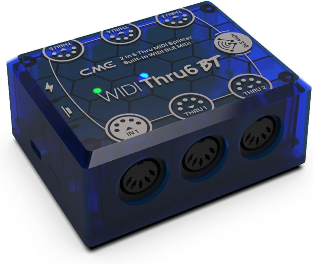 CME WIDI Thru6 BT - 2-in-6-out Hybrid MIDI Thru/Splitter - Walmart.com