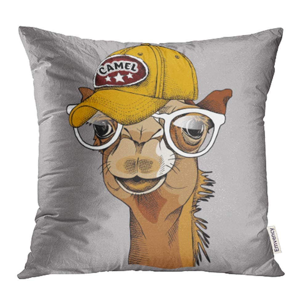 CMFUN Animal Camel Portrait in Glasses Cap Cool Face Funny Sport ...