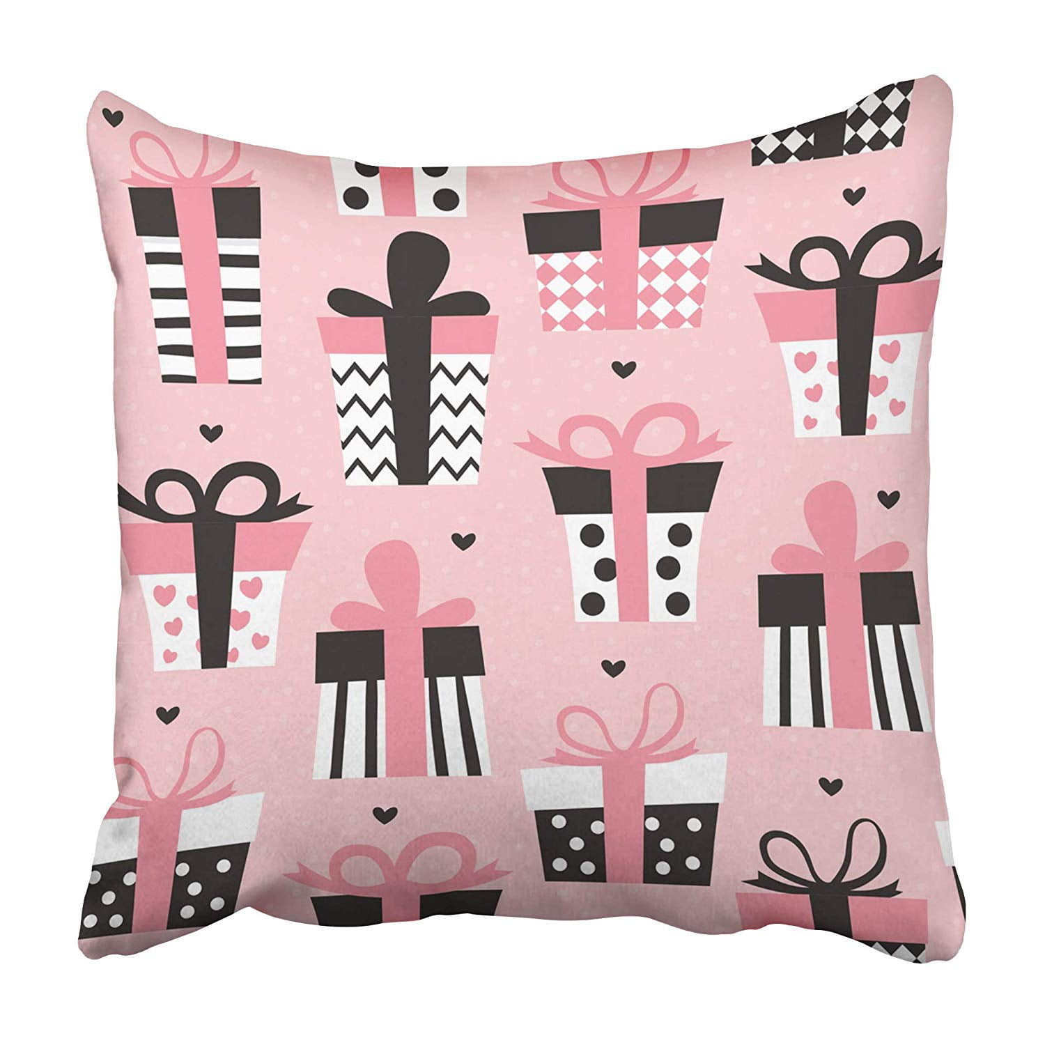 CMFUN Pink Birthday Pattern Black Bow Box Cartoon Celebrate Celebration ...