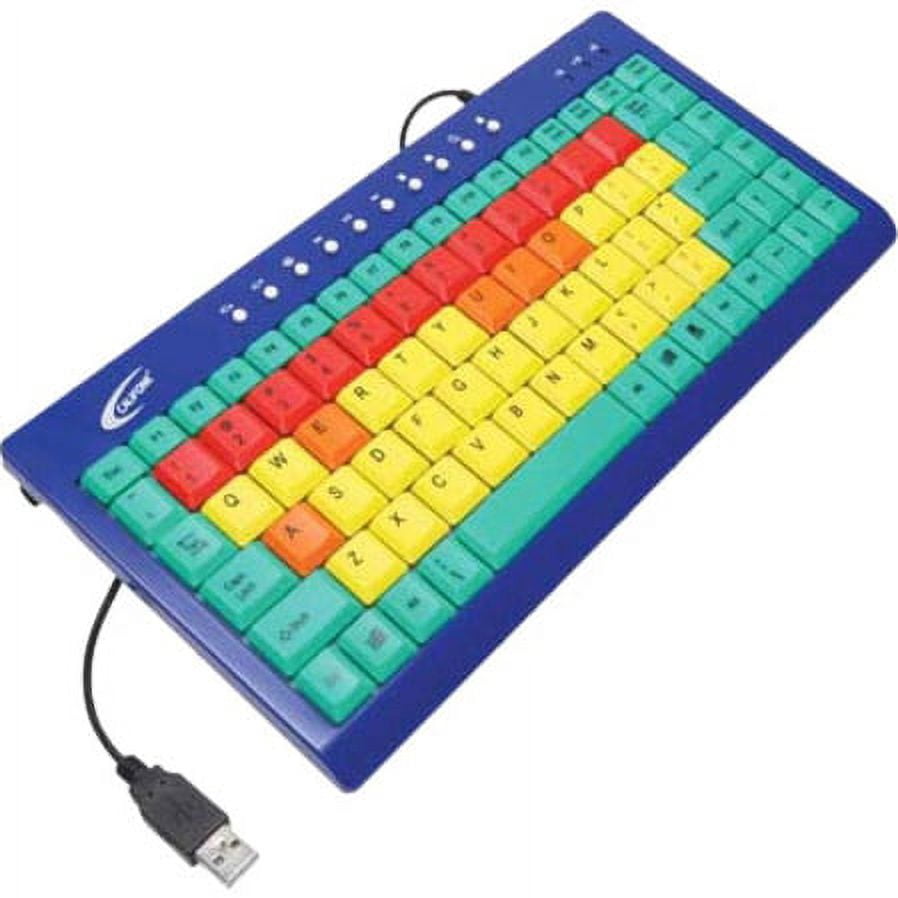 Califone Kids Computer Keyboard USB Color Coded Keys By Ergoguys ...
