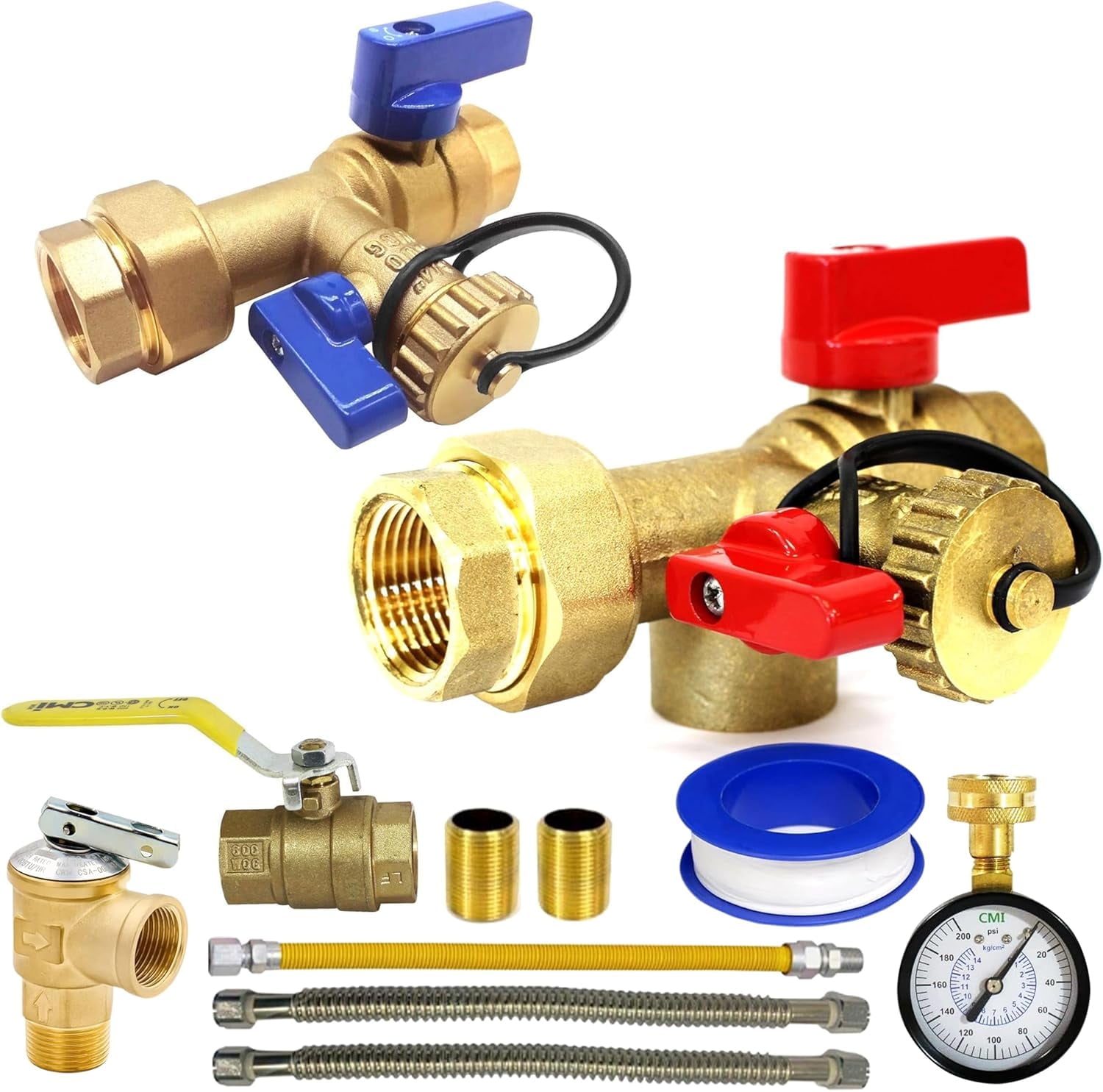 CMI Inc - Complete 3/4 Inch Tankless Water Heater Installation Kit with ...