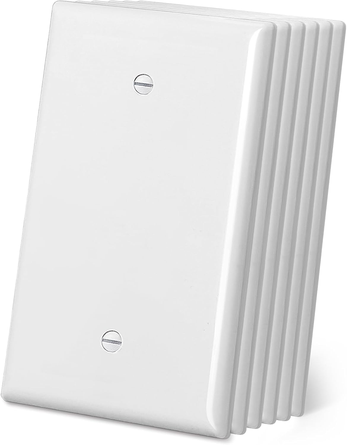 CML Oversized Blank Wall Plate, 6 Pack Jumbo Blank Outlet Covers, 1 ...