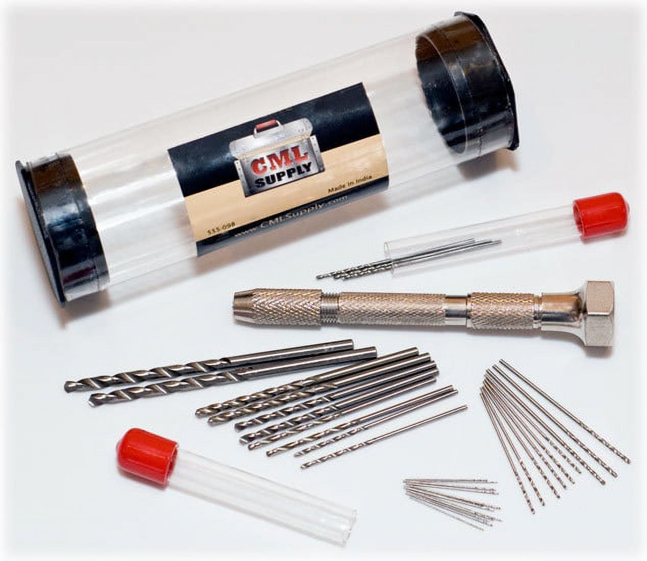 CML Supply Mini Micro Drill Bit Set and Pin Vise Chuck 31pcs - Walmart.com