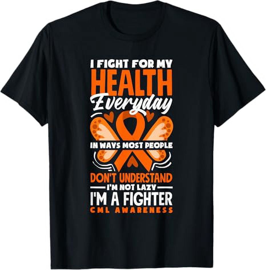 CML Warrior I'm Fine Chronic Myeloid Leukemia Awareness T-Shirt ...