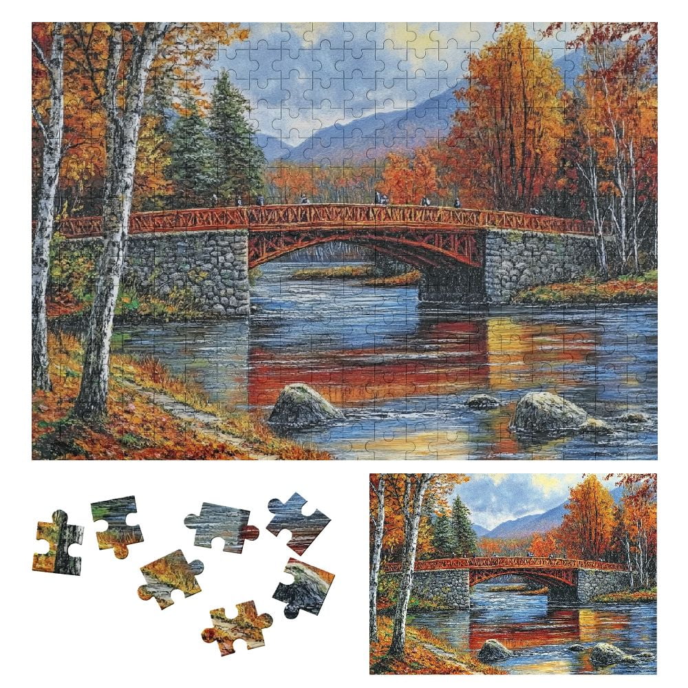 CMMY - Tafts Villa Covered Bridge - Jigsaw Puzzle 300 PCS - Walmart.com