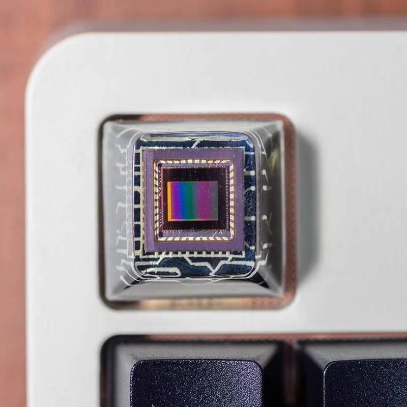 CMOS Chip Themed ESC Key Resin Crafted Custom Mechanical Keyboard ...