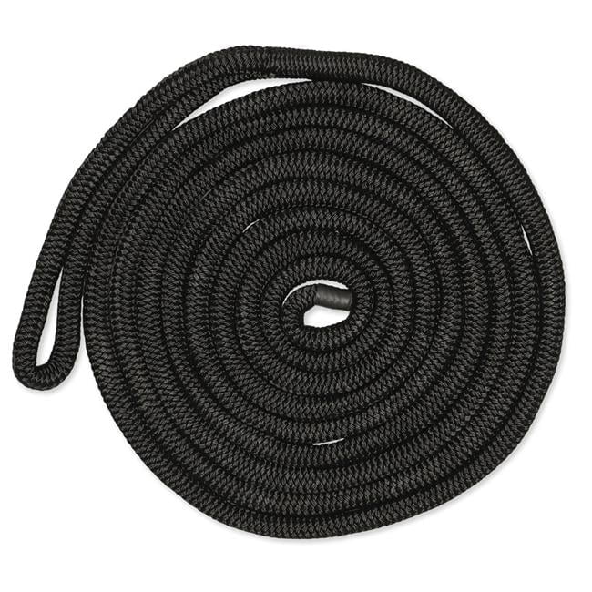CMP Group CDL1225BK 0.5 in.-25 ft. Nylon Double Braid Dock Line, Black ...