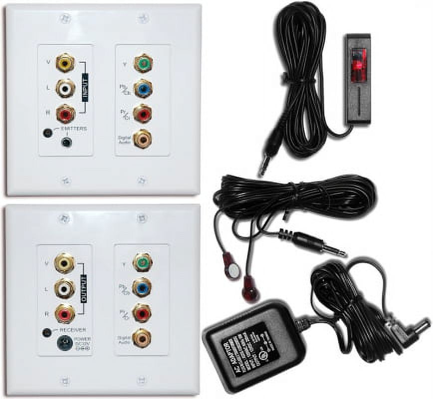 Cmple Component Composite Video Digital Stereo Audio IR Repeater Kit ...