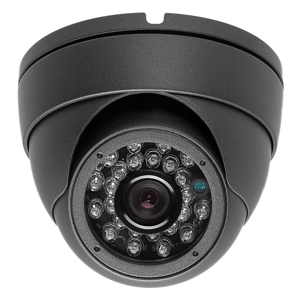 CMPLE Surveillance Indoor/Outdoor Security Dome Camera 700TVL 3.6mm ...