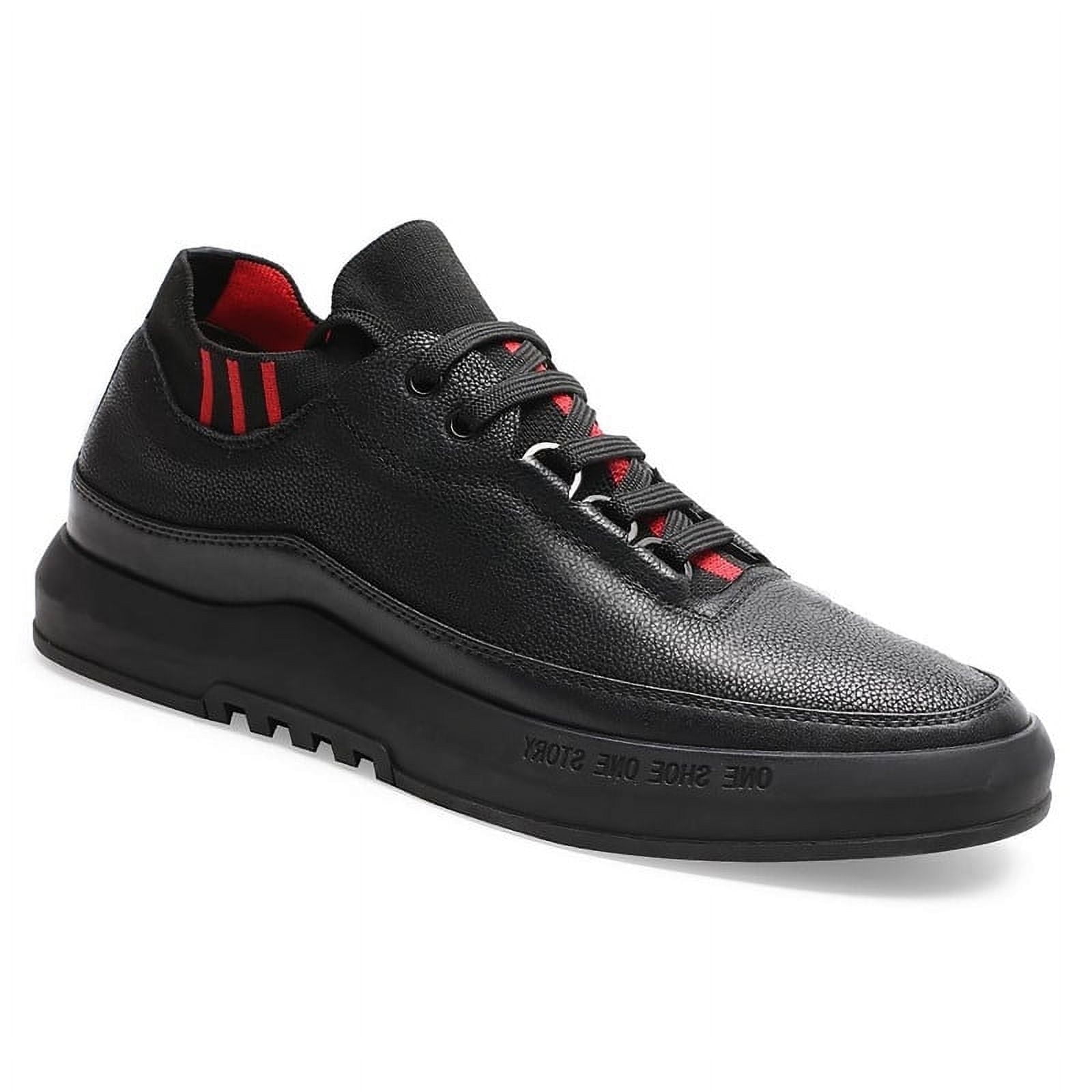 CMR CHAMARIPA Men's Elevator Shoes Hidden High Heel Shoes For Men Lace ...