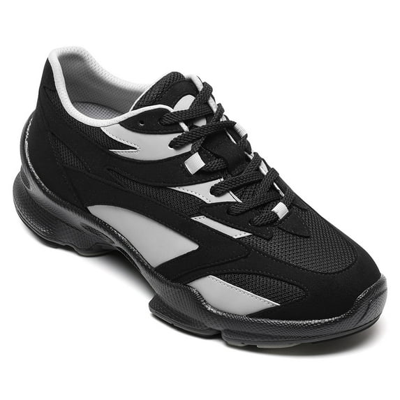 CMR CHAMARIPA Men's Hidden Height Increasing Shoes - Black Sneakers That Make You Taller 7CM / 2 ...