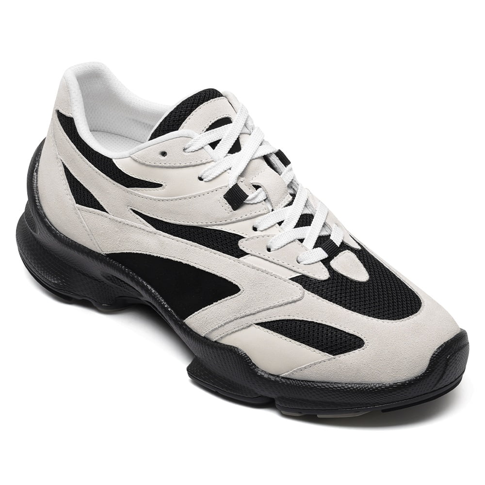 CMR CHAMARIPA Men's Invisible Height Increase Shoes - Beige Sneakers ...