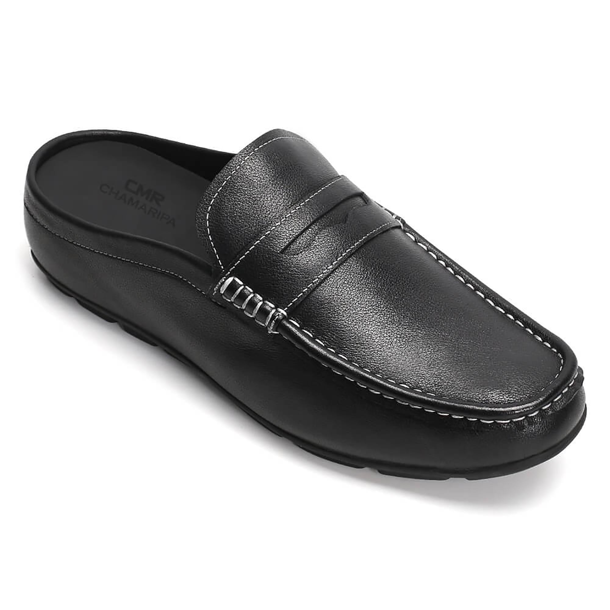 CMR CHAMARIPA Mens Casual Slippers Leather Height Increasing Elevator ...