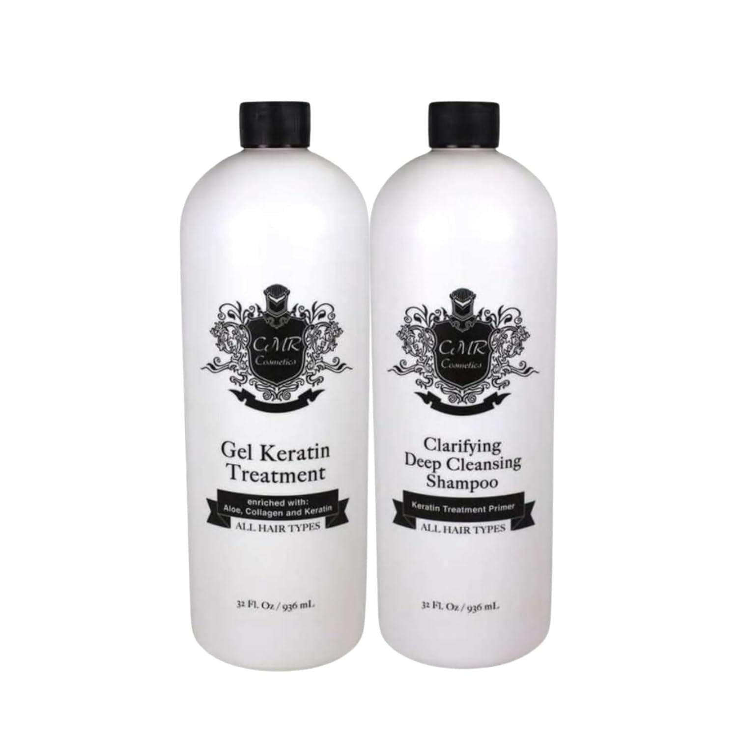 CMR Cosmetics Gel Keratin Hair Care Kit with Clarifying Shampoo - Deep ...
