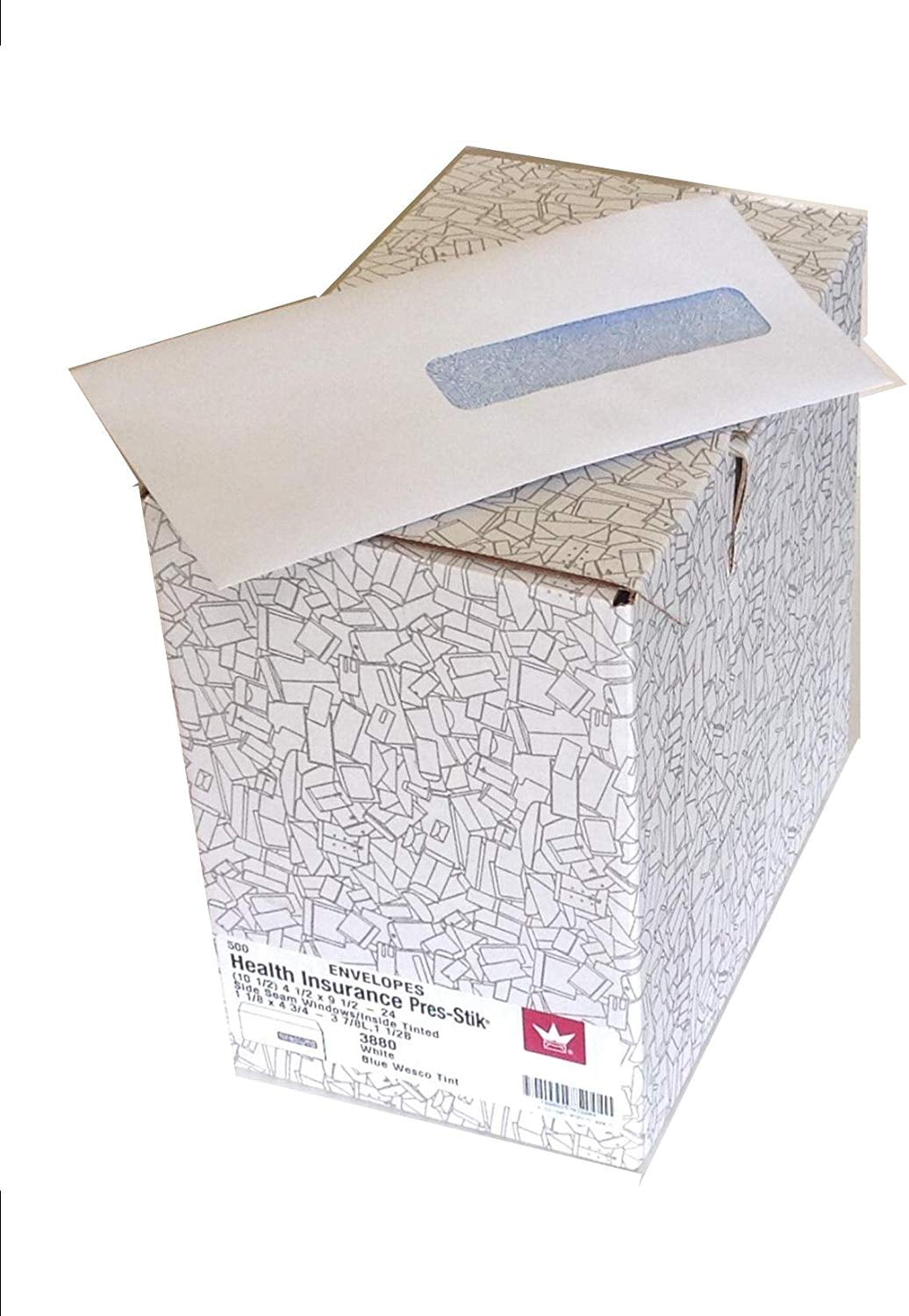 CMS-1500 (HCFA) Self-Seal G-38 (3880) Window Envelopes for Health ...