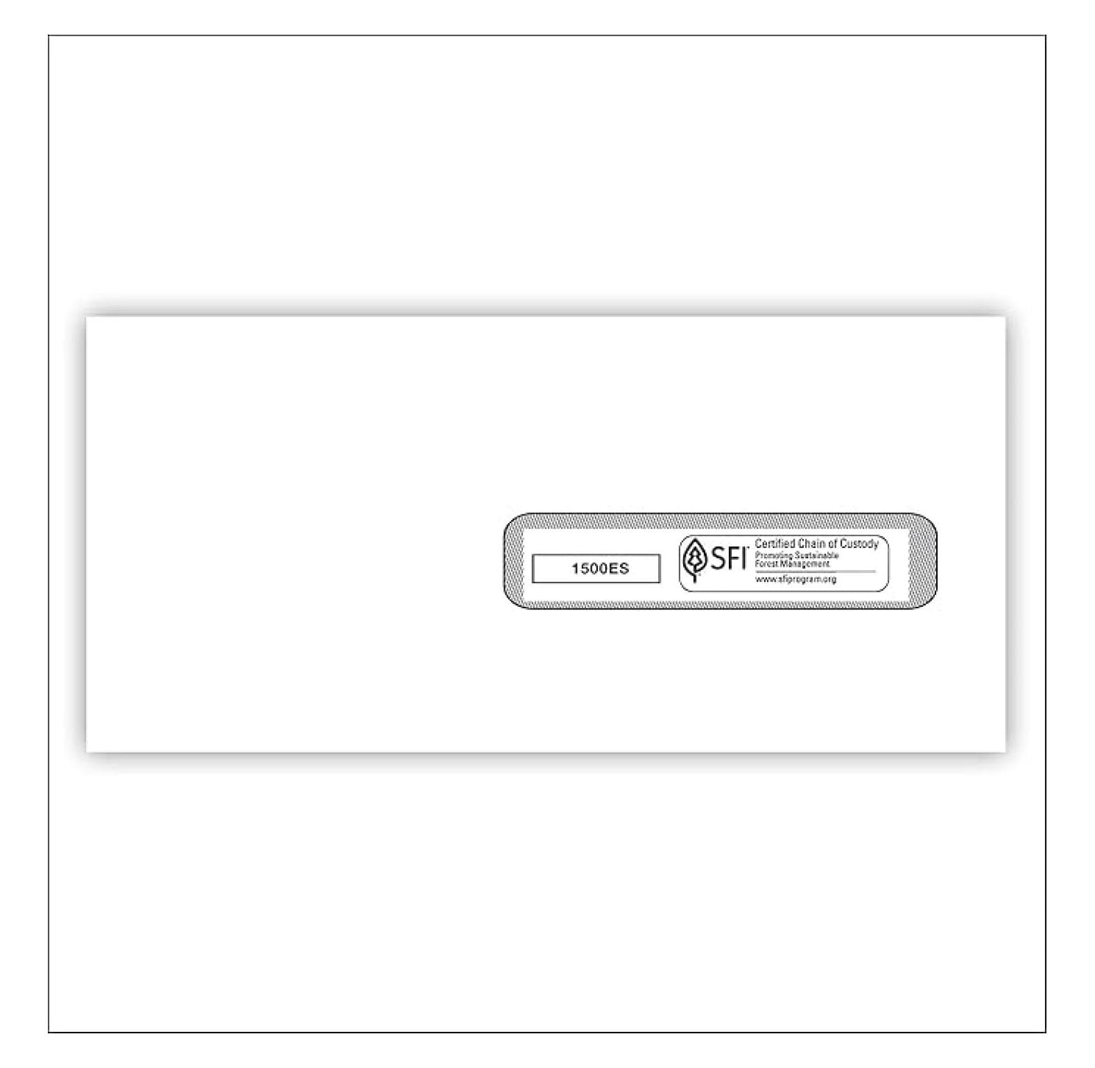 CMS-1500 Health Insurance Right Window Envelope, Self-Seal, 9.5” x 4.5 ...