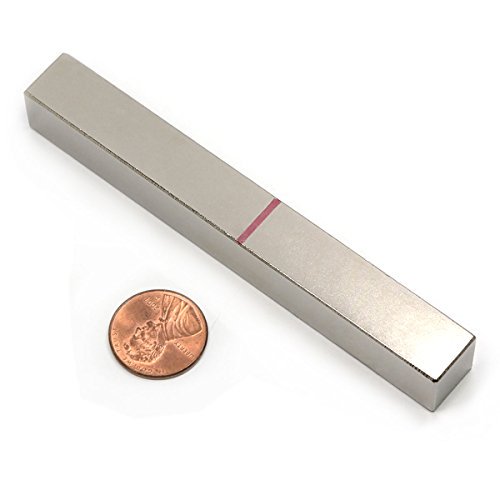 CMS Magnetics Bar Magnets Grade N52 4x1/2x1/2 Inches 1 Ea. Rare Earth ...