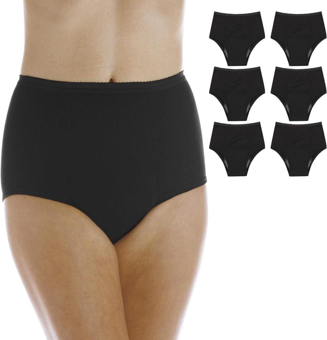 CMSF Women's Maximum Absorbency Incontinence Panties for Bladder Control - Reusable & Washable ...
