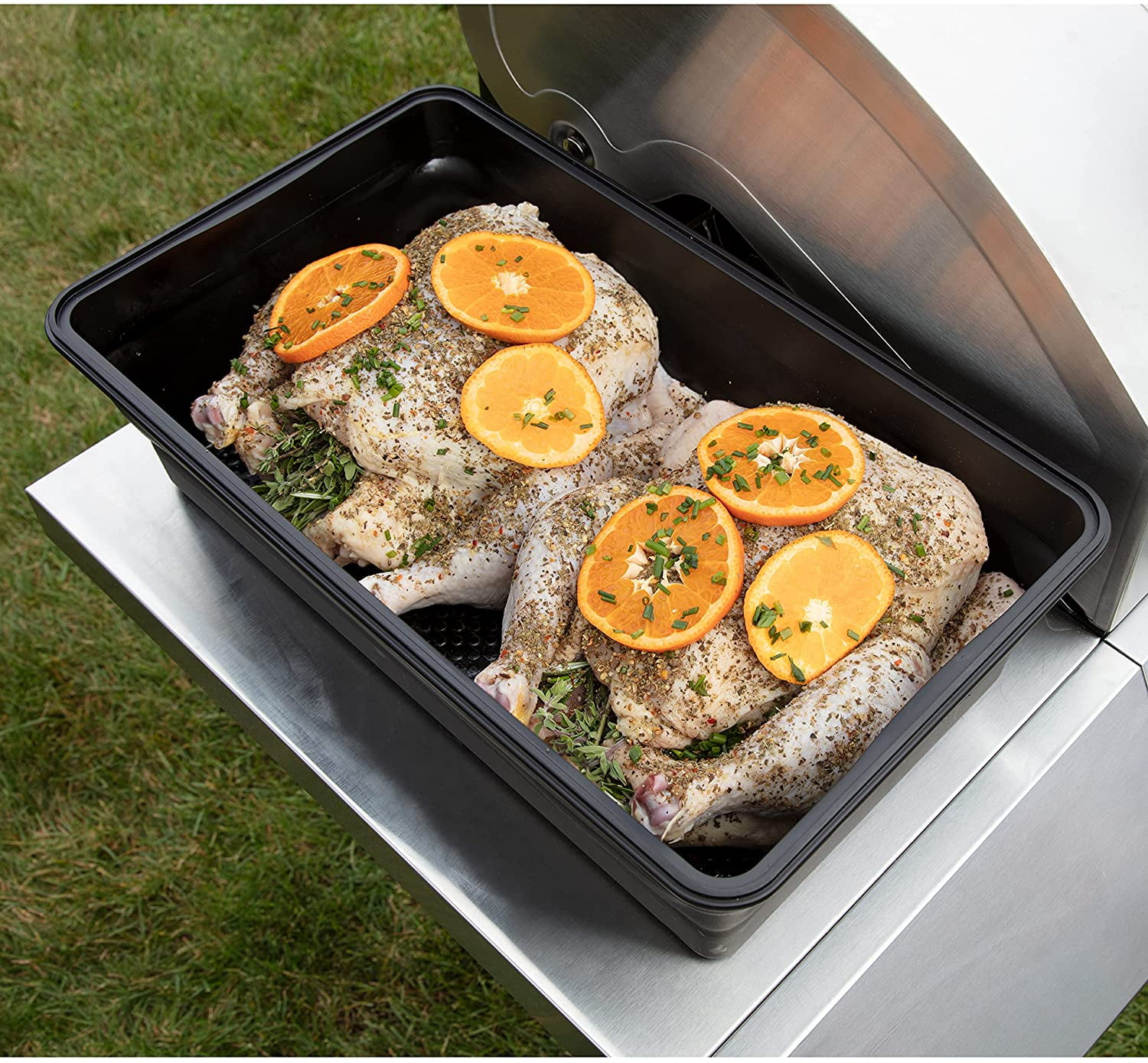 CMT-100 XL Collapsible Marinade Container and CMT-200 Marinade Basket ...