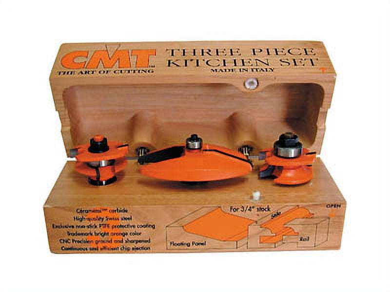 CMT 3 Piece Kitchen Set 1/2" Shank Profile C2 - Walmart Business Supplies