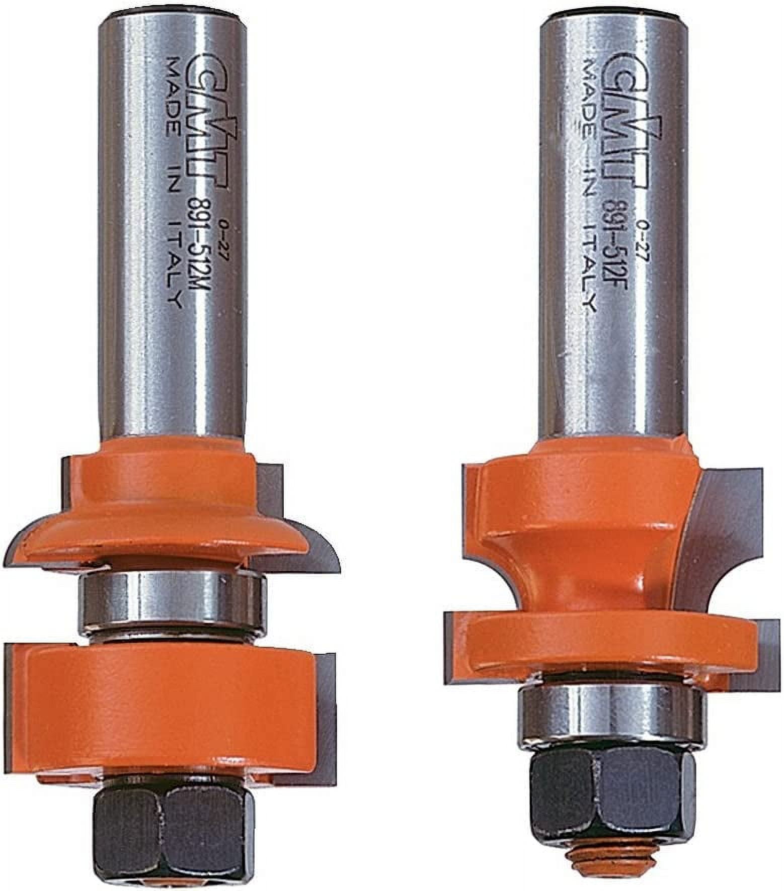 CMT Rail and Stile PTFE-coating Drill Bit Set, 1 Inch Diameter 12 ...