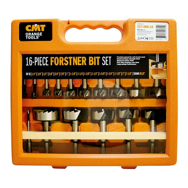 CMT Forstner Drill Bits Set, 16 Pieces - Walmart.com