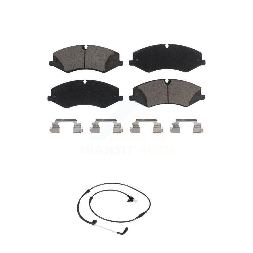 CMX Front Ceramic Disc Brake Pads and Wear Sensors Kit for Car 2010 ...